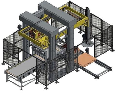 Fully Automatic Palletizer For Full Loose Cans Morcos Machinery