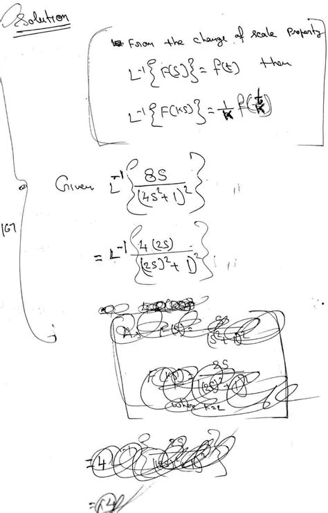 Inverse Laplace Transform Hand Written Notes In Format