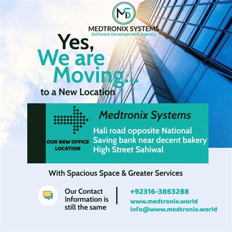 Medtronix Systems On Linkedin Medtronixsystems Officemove Newlocation Excitingtimes