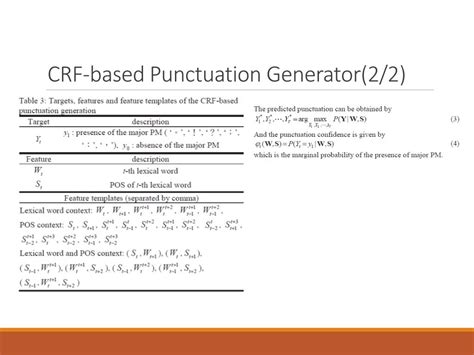 Ppt Punctuation Generation Inspired Linguistic Features For Mandarin