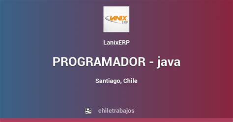 Programador Java Santiago Chiletrabajos