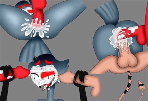 Rule 34 Anthro Blitzo Helluva Boss Dicks Touching Gay Helluva Boss