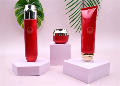 화장품 디스플레이 사진 분홍색 배경 전시회 및 무료 다운로드를위한 그림 Pngtree