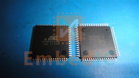 atmega64a au microchip 8bit mcu embedic