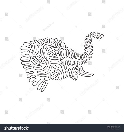 Continuous One Curve Line Drawing Enormous Stock Vector Royalty Free 1891696237 Shutterstock