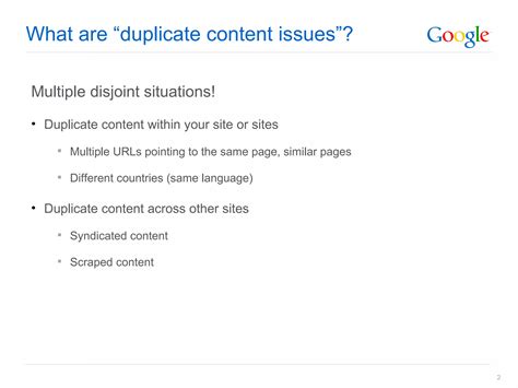 Gettingridofduplicatecontentiss Bendangeloppt