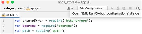 Running And Debugging Node Js IntelliJ IDEA