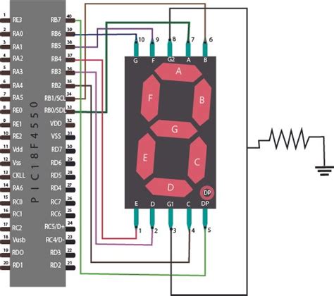 interfacing pic18f4550 with 7 segment display ccs c c