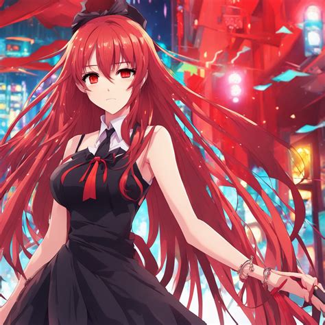 Female Red Long Hair Red Eyes Hot Sexy By Fmzthechamp On Deviantart