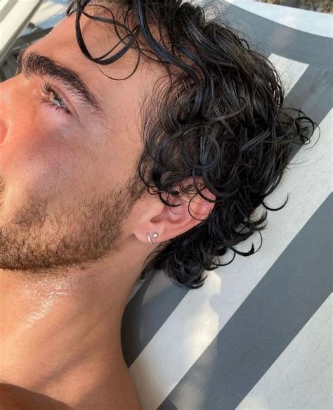 Pin By Kb On Colours Guys Ear Piercings Hairstyle Hair Cuts