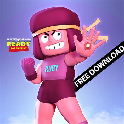 Ruby Steven Universe Free D Model D Printable CGTrader