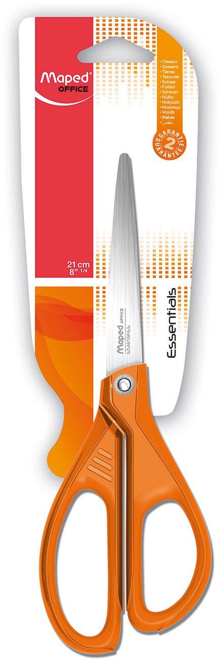 Maped Scissors 21cm Essential Orange Maped Helix Sa