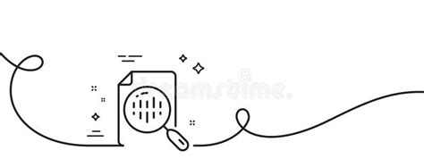 Diagram Chart Line Icon Analytics Graph Sign Continuous Line With Curl Vector Stock Vector