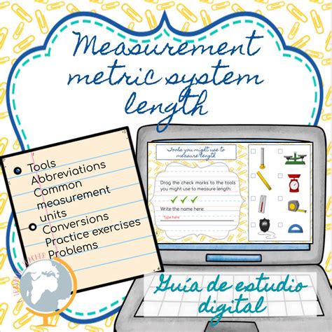 Measurement Metric System Length Digital Study Guide Classful