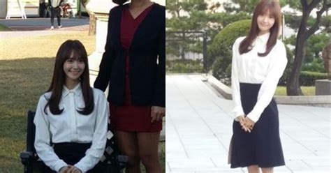 소녀시대 윤아 대학졸업사진앞머리 내린 여신