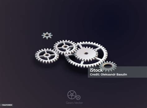 3d 기어 메커니즘입니다 추상적인 벡터 일러스트입니다 기계 드로잉 건물입니다 추상적인 배경 기어 기계 부분에 대한 스톡 벡터 아트 및 기타 이미지 Istock