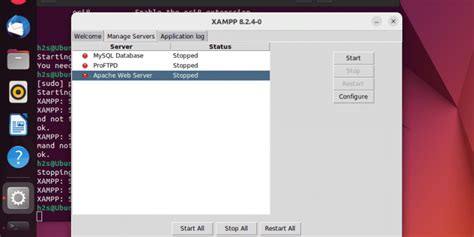 如何在ubuntu上使用命令行启动xampp linuxstory