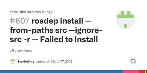 rosdep install from paths src ignore src r failed to install