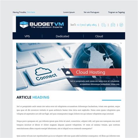 Create An Eye Catching Email Newsletter For A Technology Company Email Contest
