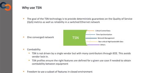 Deterministic Transmission Of Time Critical Information With Tsn Ethernet Comcores