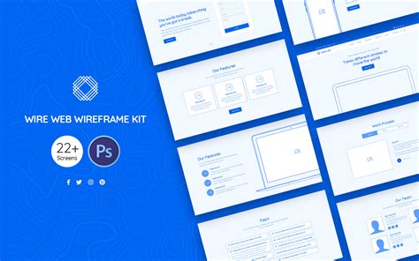 Download Wire Web Wireframe Kit UI Elements UI элементы на тему графика