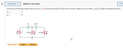 Solved 0 12 5 Points V Previous Answers Sercp11 18 4 P 018