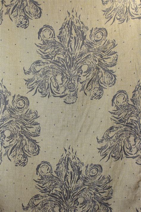 Edinburgh Weavers Burning Bush Fabric 1961 Vintage Retro Furniture