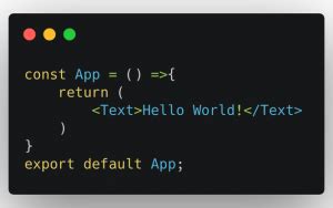 Understanding Functional Component For React Native Development