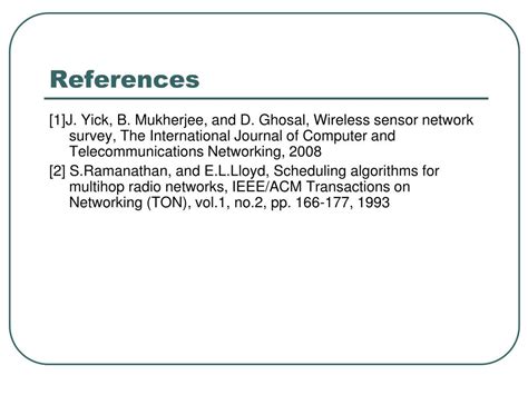 Ppt Tdma Scheduling In Wireless Sensor Networks Powerpoint