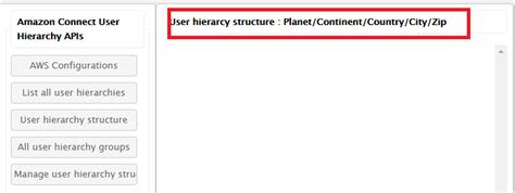 Managing User Hierarchy With A New Api In Amazon Connect Aws Contact