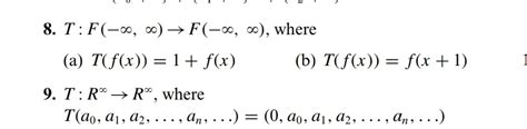 solved in exercises 3 9 determine whether the mapping t is