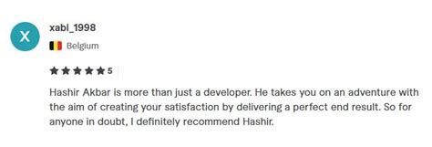 Hashir Akbar On Linkedin Webdevelopment Clientfeedback Upwork