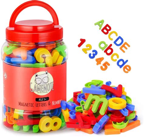 Gamenote Magnetic Letters And Numbers Plastic Alphabet Abc 123