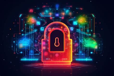 premium ai image vector global data security personal data security
