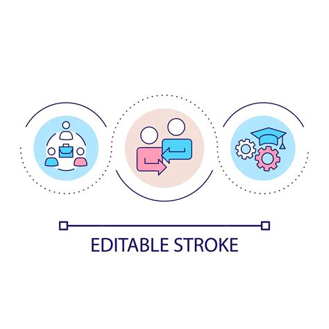 Premium Vector Business Development Loop Concept Icon