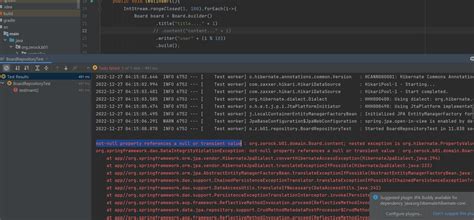 Not Null Property References A Null Or Transient Value 에러 해결과정