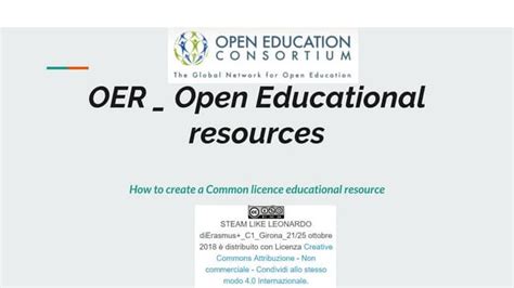 Oer Open Educational Resources 1 Ppt