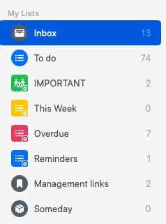 GTD With Apple Reminders Macintosh How To