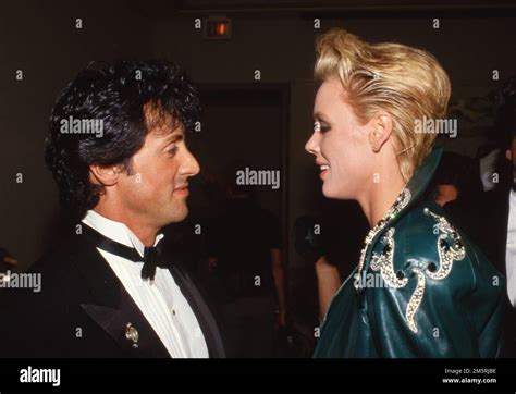 Sylvester Stallone And Brigitte Nielsen At The National Association Of Theater Owners Nato