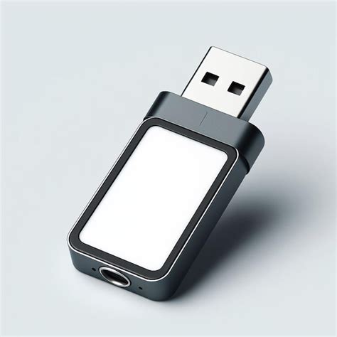 Premium Photo Black 3d Usb Flash Drive Pk Mockup Pendrive Isolated On