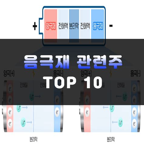 실리콘 음극재 관련주 Top10