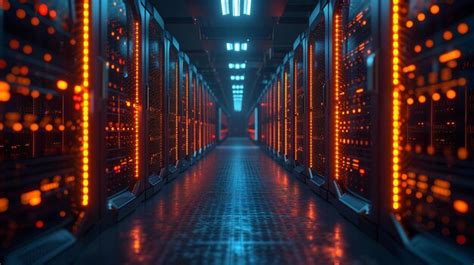 Premium Photo Rows Of Powerful Computers Used For Cryptocurrency Mining Ai Generate Illustration