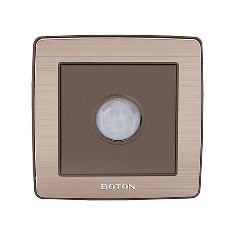 Indoor Decorative Metal Aluminum Flush Mounted Human Body Sensor Wall Switch Wall Switch And