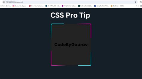 🌟 Next Level Css Border Animation Effects Easy And Simple Youtube
