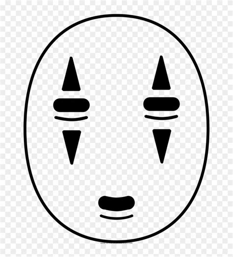 Face Coloring Page No Face Spirited Away Png Clipart 1828788