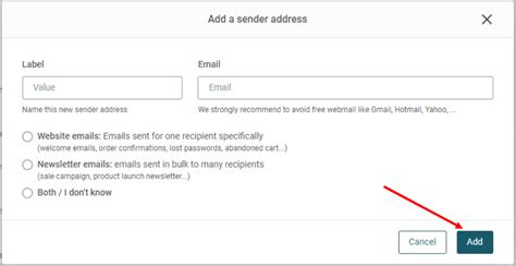 How To Add A Sender Address Mailjet Help Center