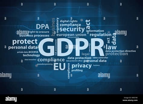 GDPR General Data Protection Regulation Stock Photo Alamy