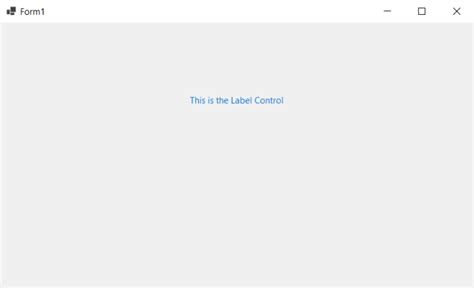 Label Control In Vb Net What Is Label Control In Vb Net