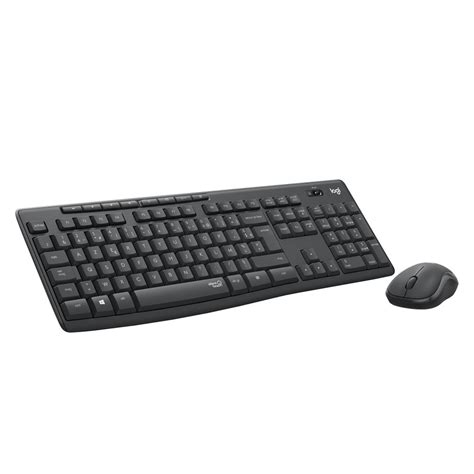 Ensemble Clavier Souris Sans Fil Silencieux Wireless Logitech Mk Noir Ensemble Clavier
