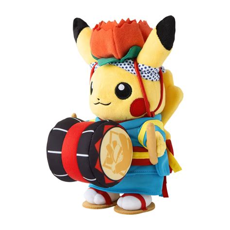 Plush Pikachu Sansa Dance Festival Ver Pokémon Center Tohoku R Meccha Japan